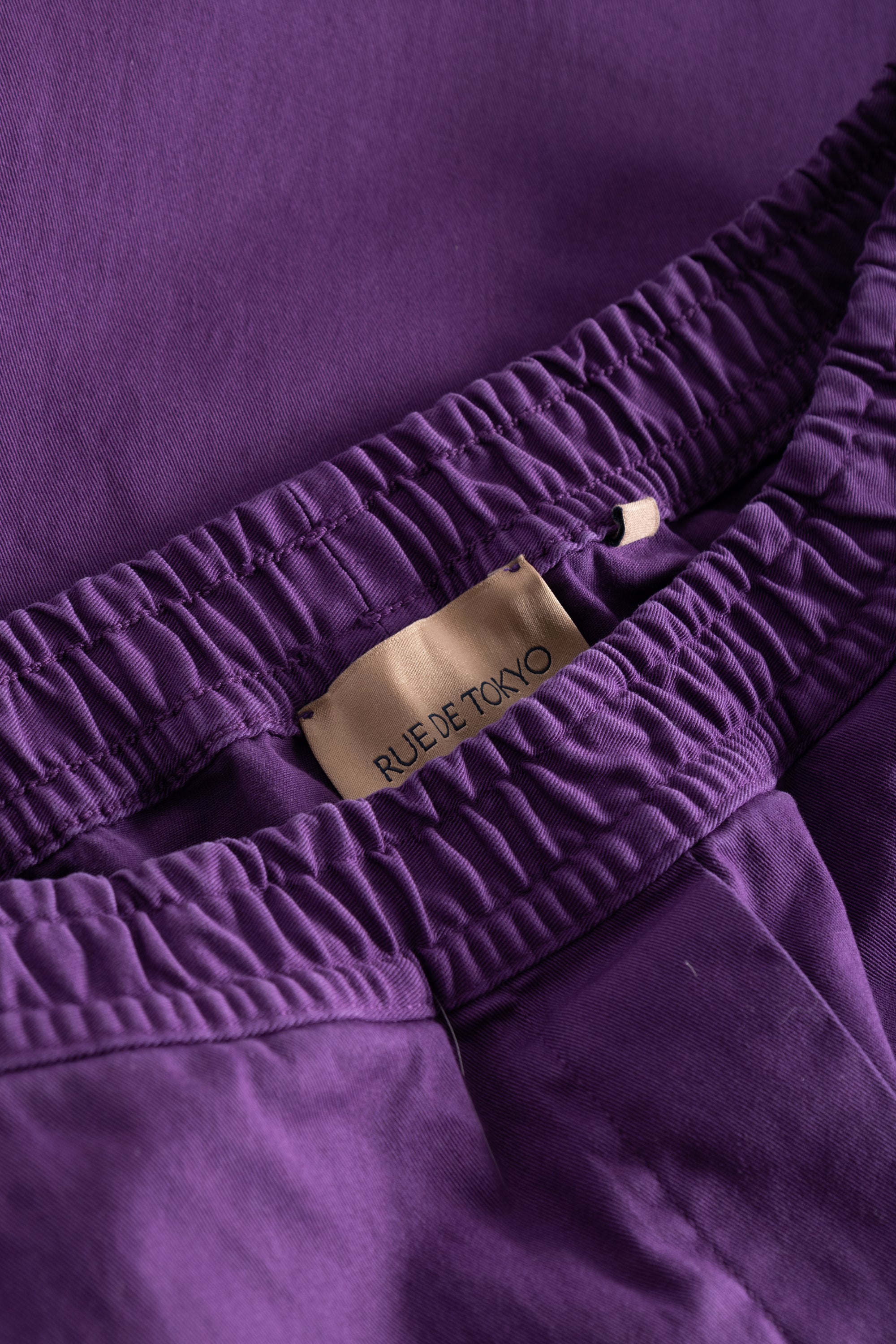 PALLA GARMENT DYED TWILL IMPERIAL PURPLE Rue De Tokyo PALLA GARMENT DYED TWILL IMPERIAL PURPLE Rue De Tokyo