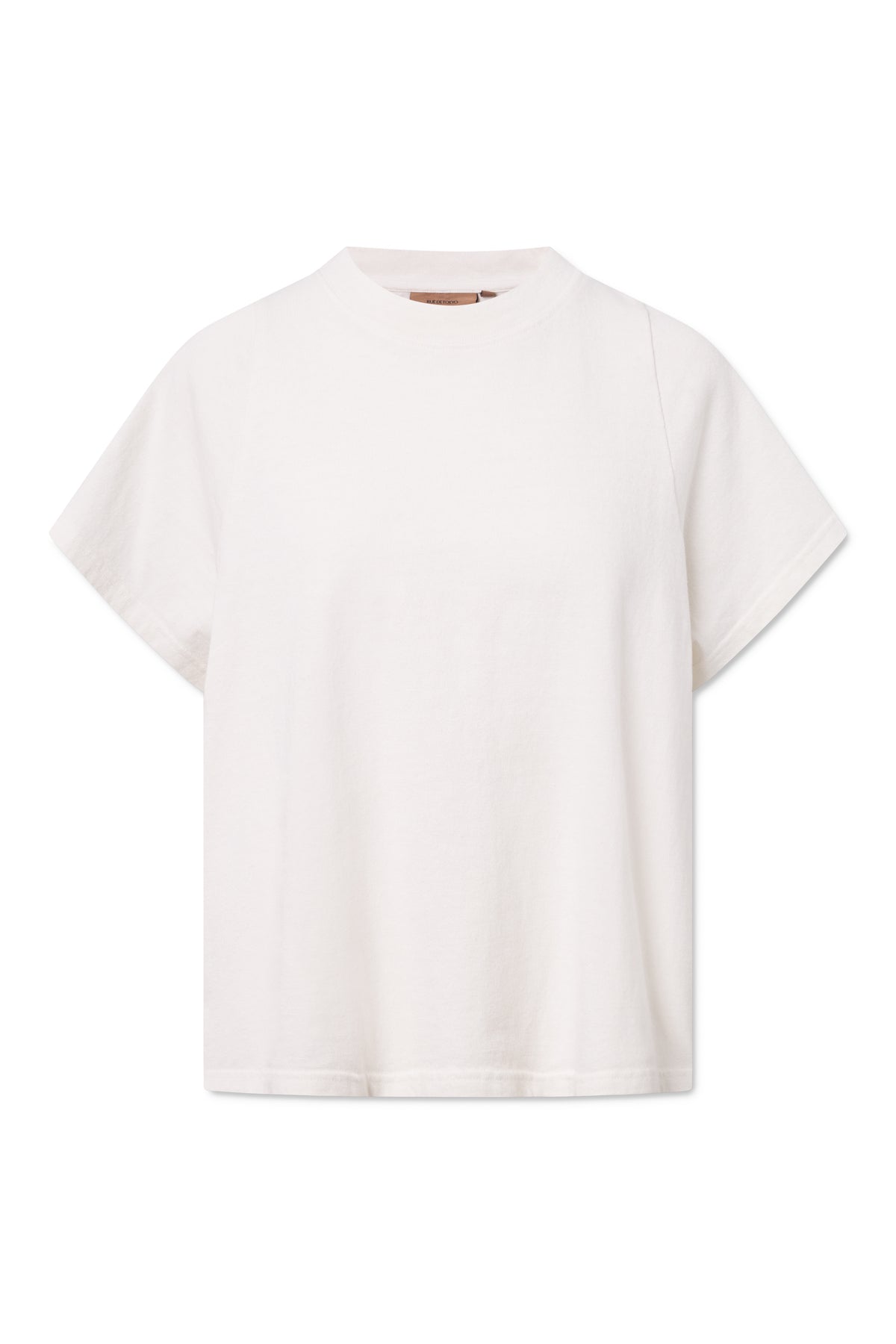 TEAGAN GARMENT DYED LIGHT JERSEY - PARCHMENT WHITE